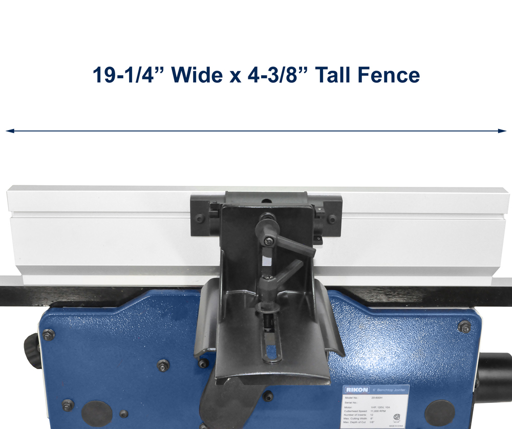 RIKON 20-600H 6" Benchtop Jointer with Helical Cutter Head - CT Power Tools